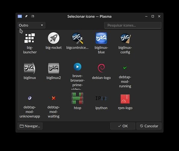 Novos icones do BigLinux - BigLinux o Linux Brasileiro